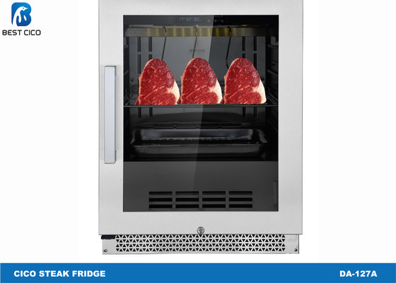 Silvery Reliable Mini Meat Dry Aging Refrigerator / Dry Aged Beef Cabinet