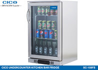 Double Layer Door Kitchenaid Undercounter Refrigerator Beer Cooler Fridge 135W