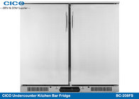 Silvery Beer Cooler Refrigerator , Under Bench Freezer 208L Capacity CE Certificated