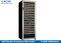 Electric Slim Compressor Wine Cooler Stainless Steel Door OEM Service